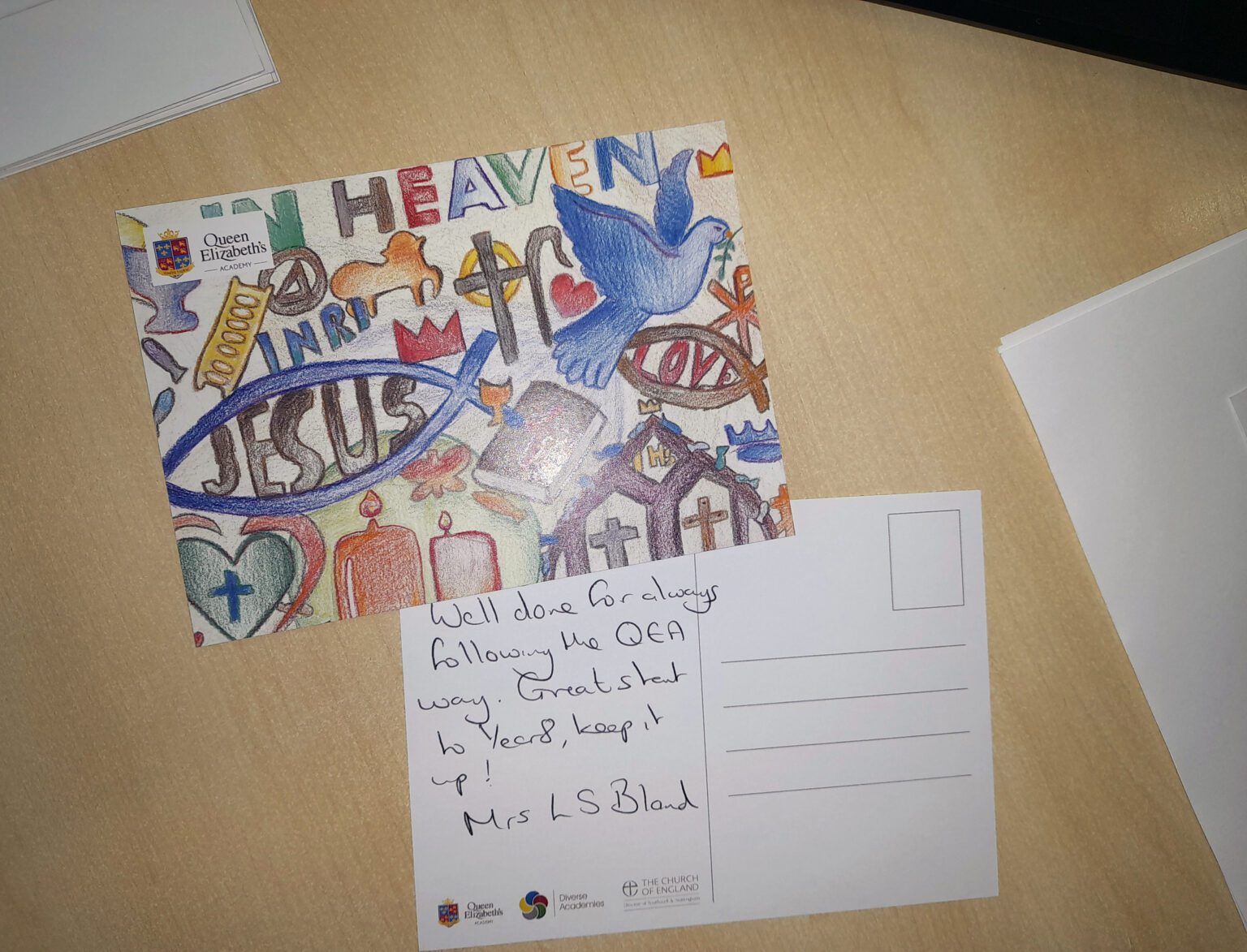 Positive postcards - Queen Elizabeth’s Academy