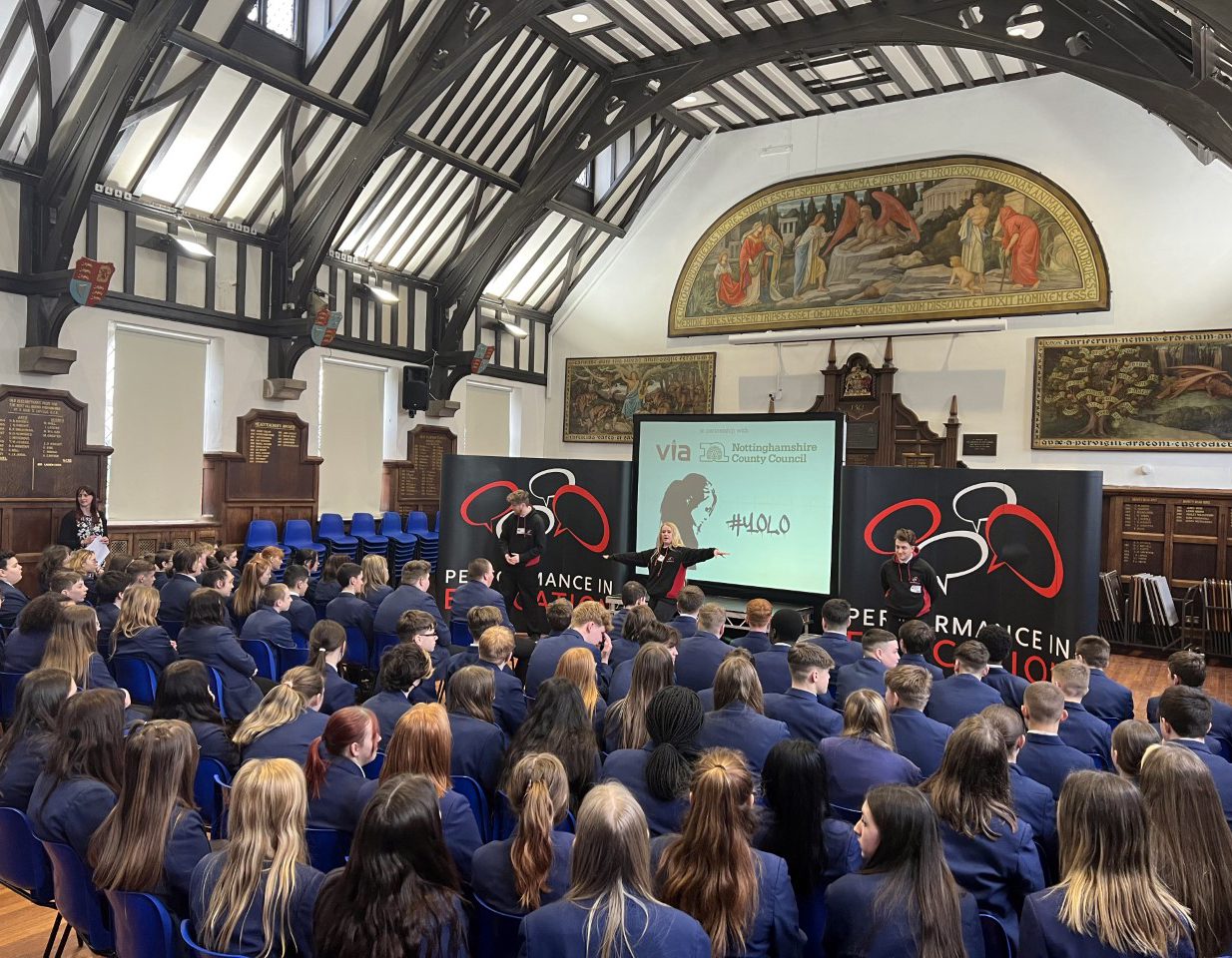 Performance in Education deliver passenger safety sessions to year 9 students - Queen Elizabeth ...