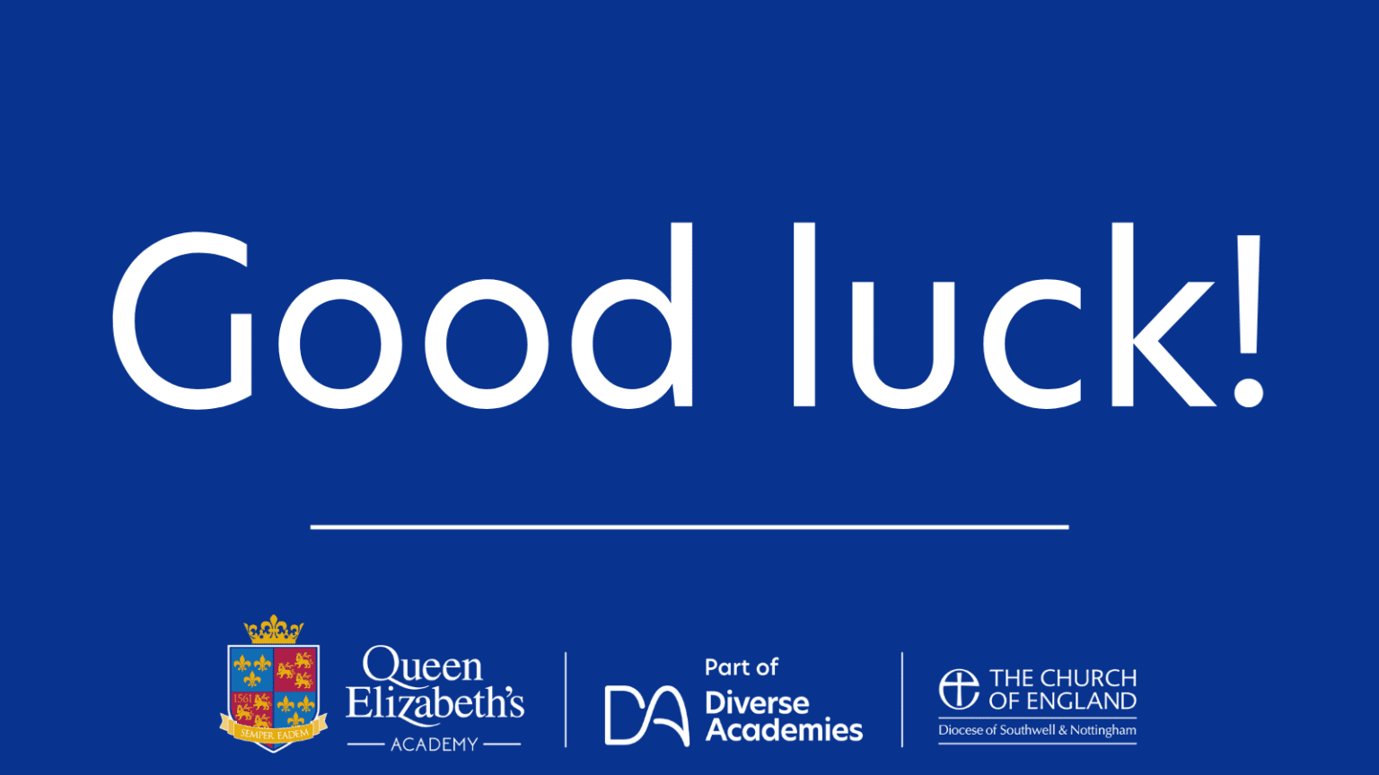 Good luck wishes to QEA GCSE students - Queen Elizabeth’s Academy