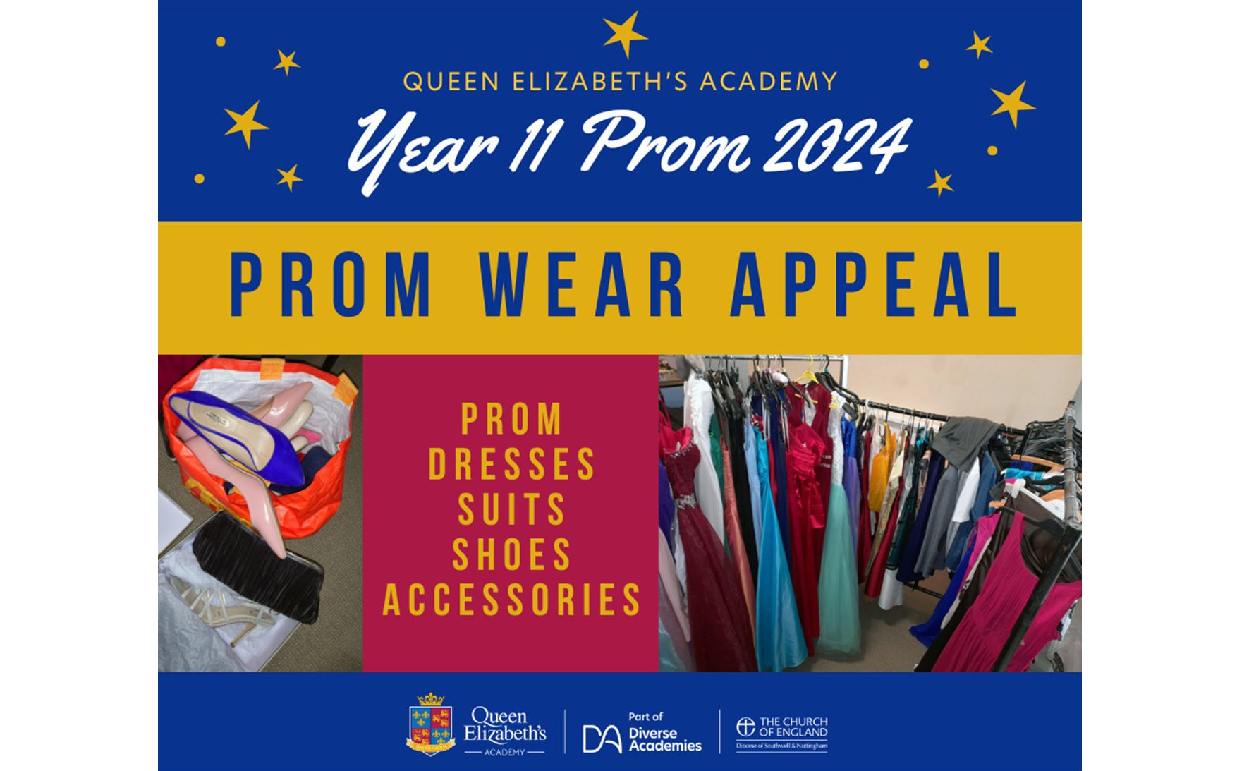 Prom wear appeal - Queen Elizabeth’s Academy