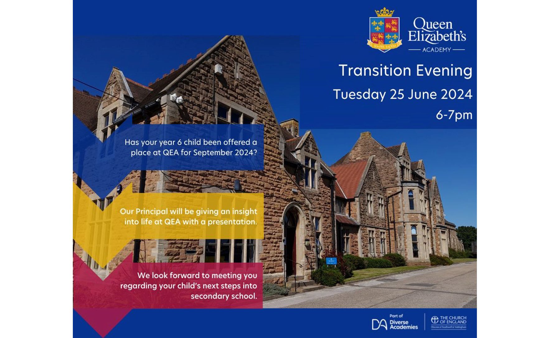 Transition evening 2024 - Queen Elizabeth’s Academy
